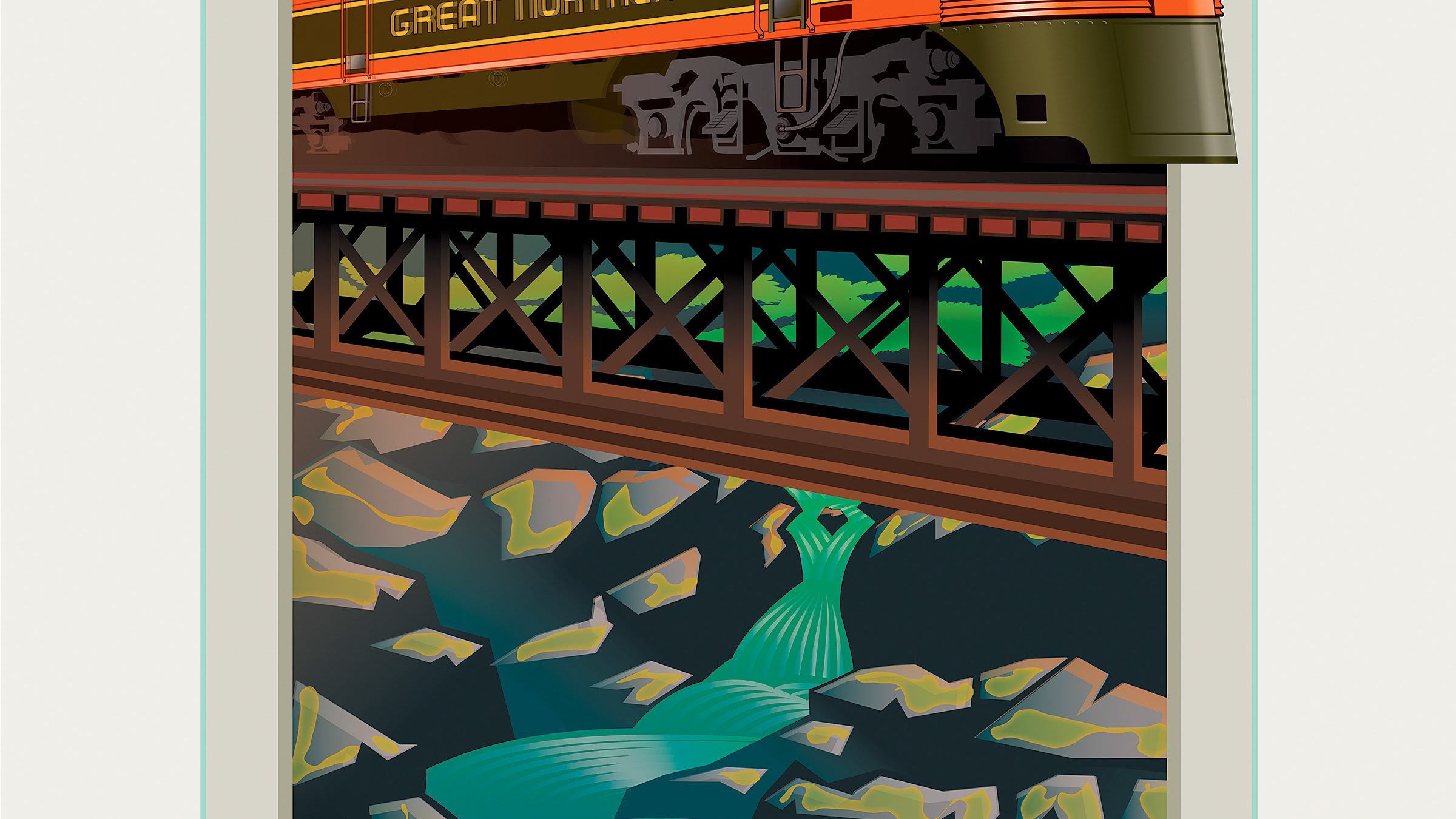 David Hoyt - See America First - Glacier Park Poster