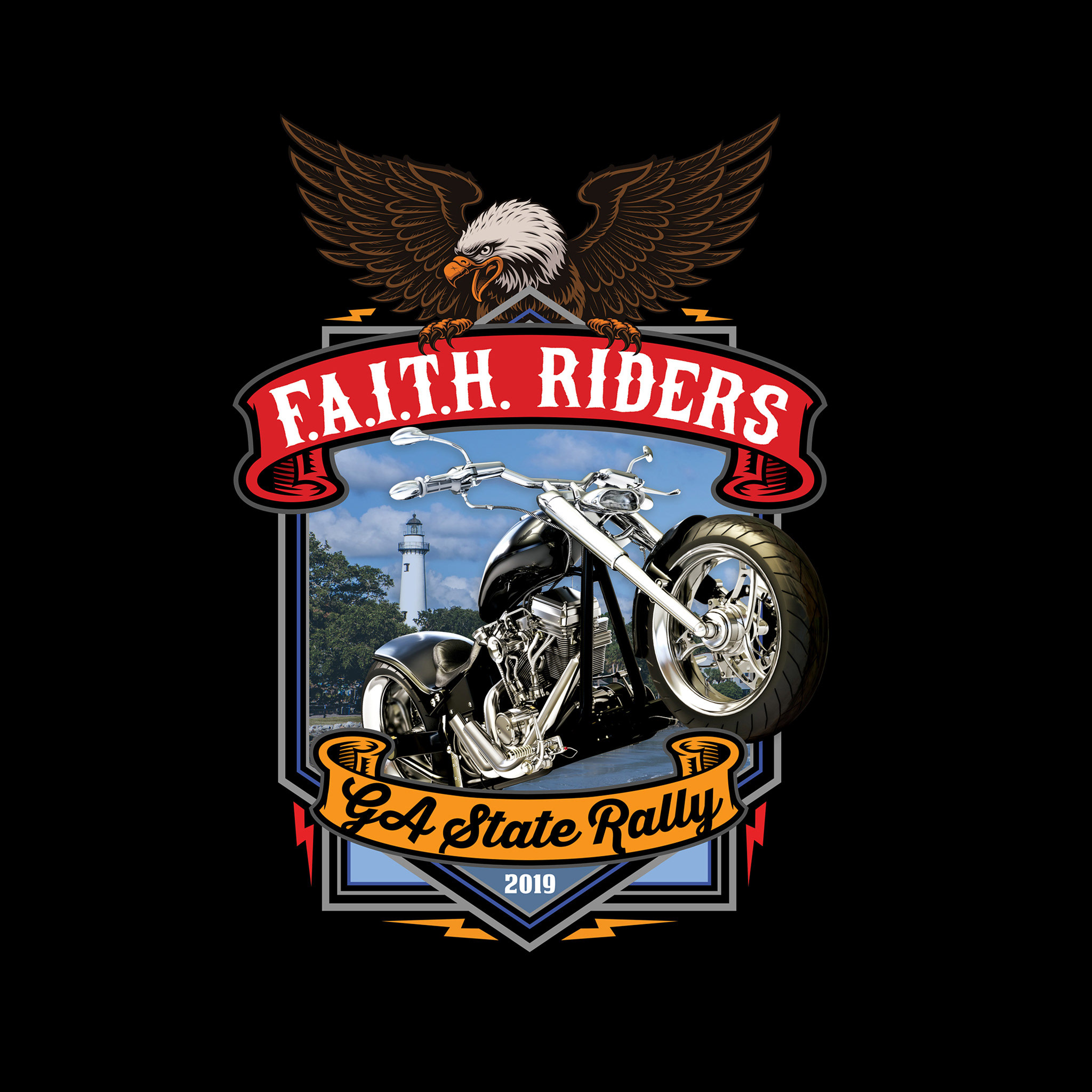 danielle thompson - Faith Riders Tee Artwork