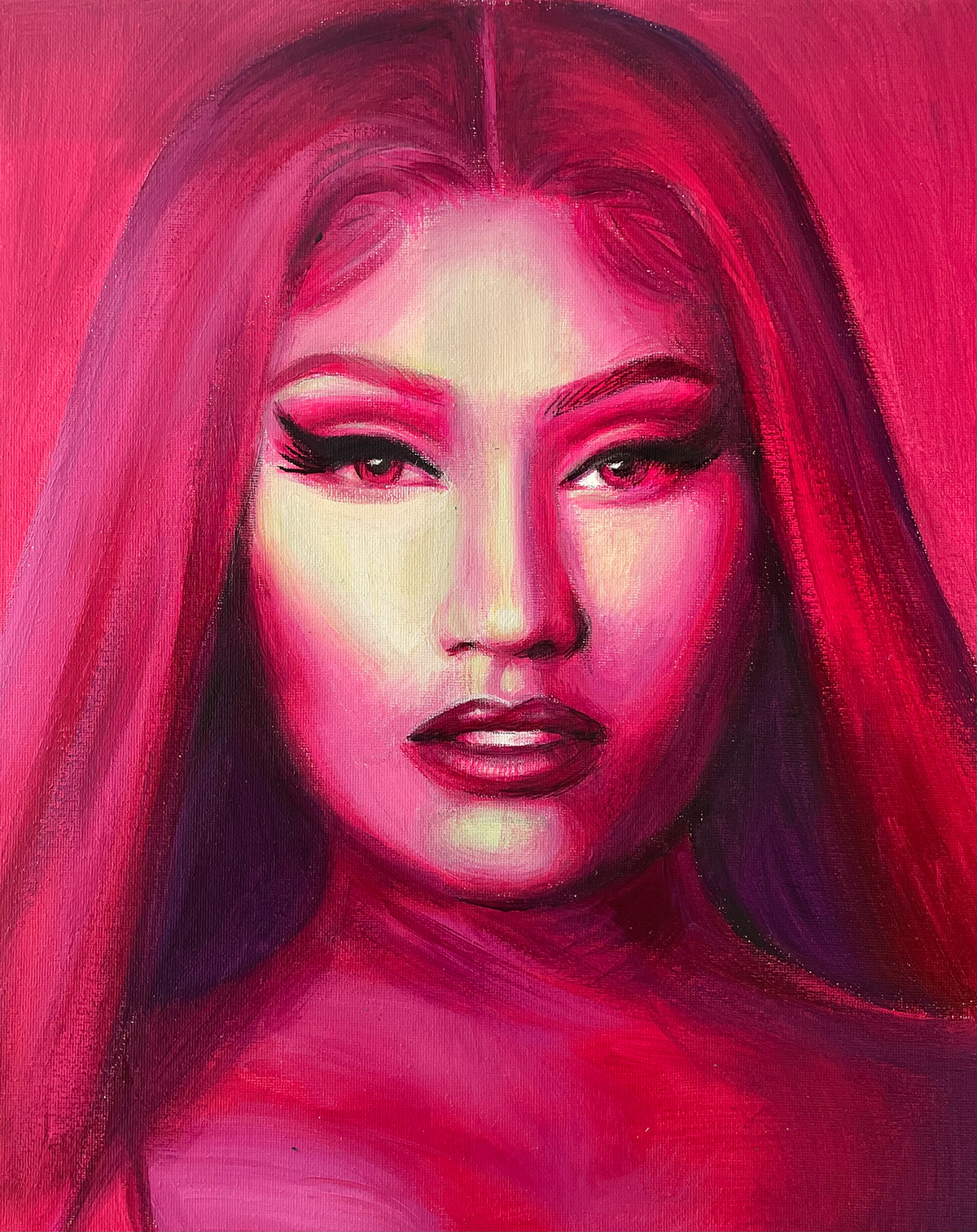Charlotte Oxenham Art - Celebrity Colourful Portraits