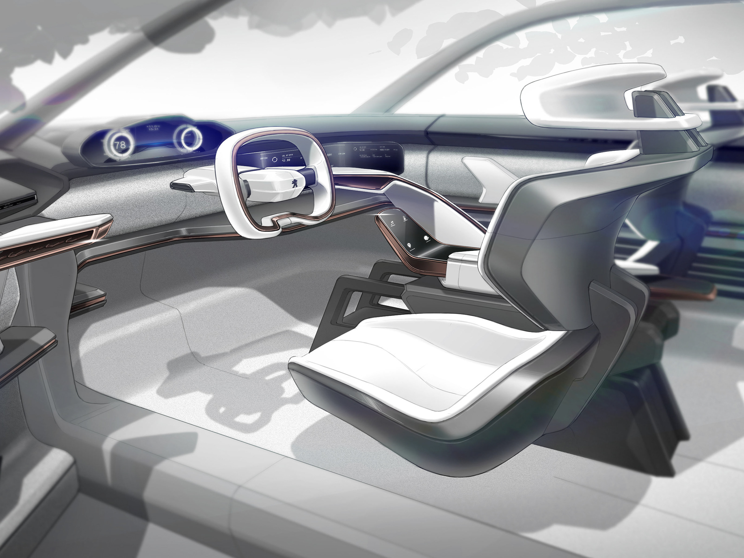 tom liu design - ACURA 2030 Trinity EXP Interior