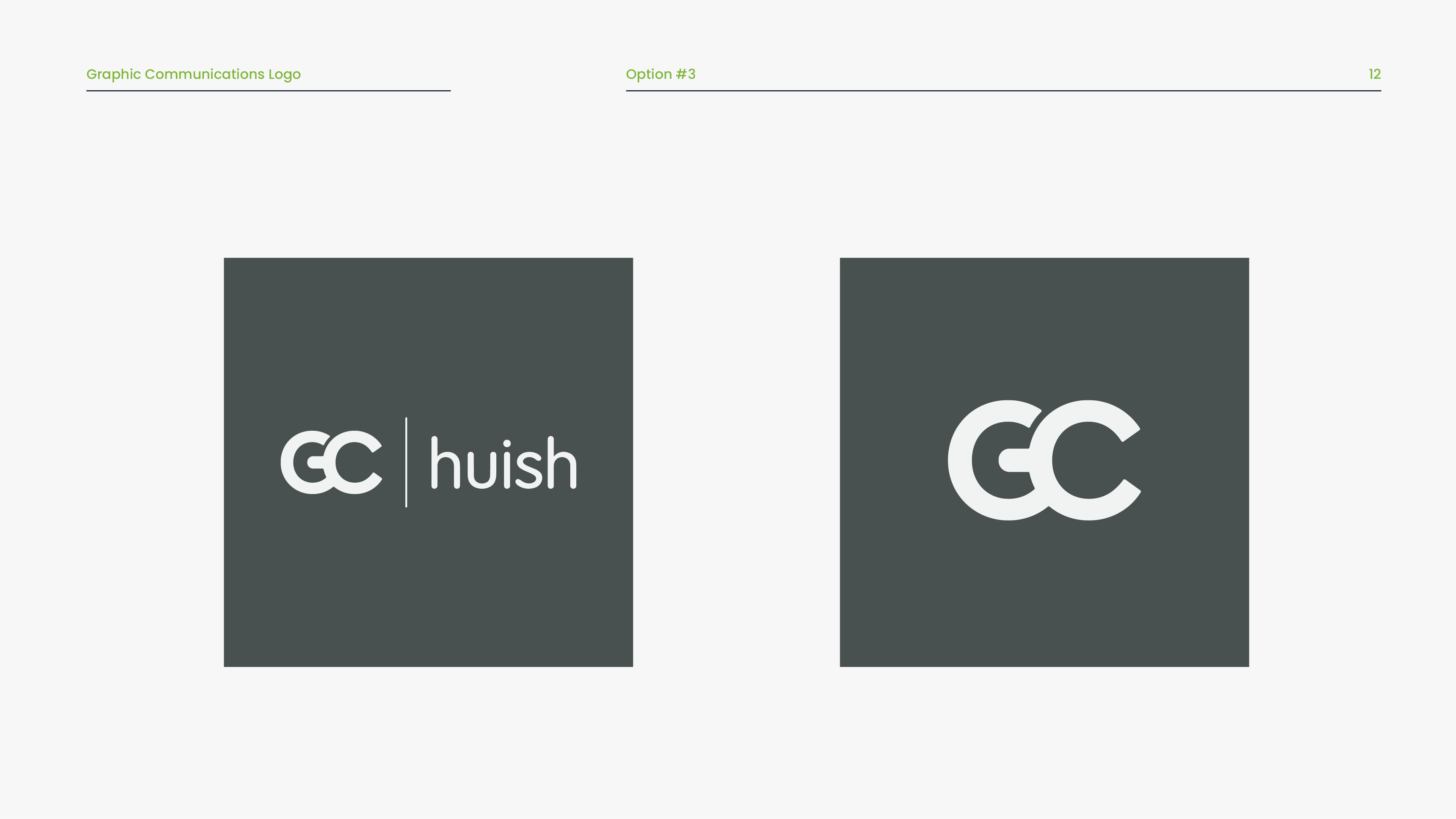 Tom Graham Design - Huish College - Graphic Communications Logo