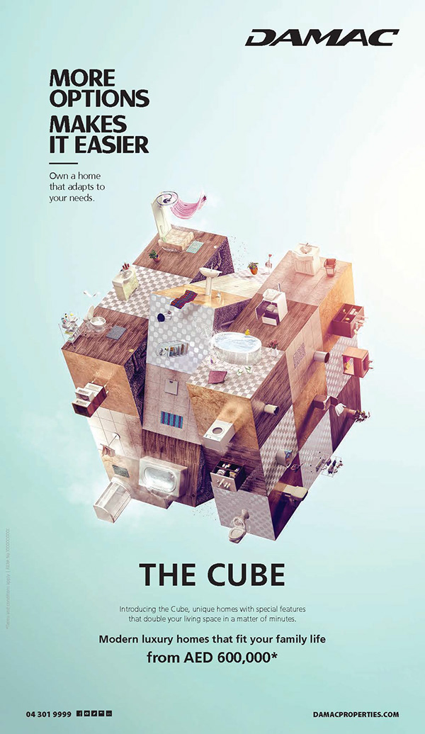 Hany Eldeeb Portofolio, INTEGRATED CREATIVE ART DIRECTOR - DAMAC Campaigns Key Visual Collection