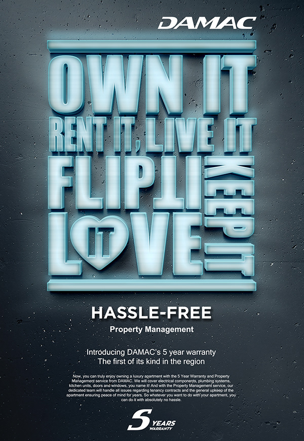 Hany Eldeeb Portofolio, INTEGRATED CREATIVE ART DIRECTOR - DAMAC Campaigns Key Visual Collection