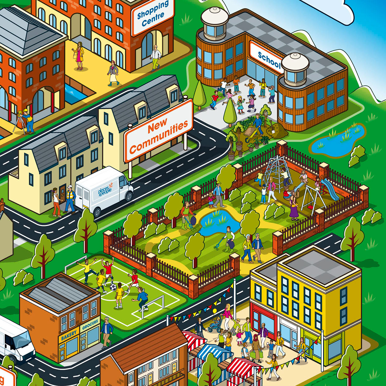 Detailed Isometric Illustration & Illustrated Maps by Rod Hunt ...