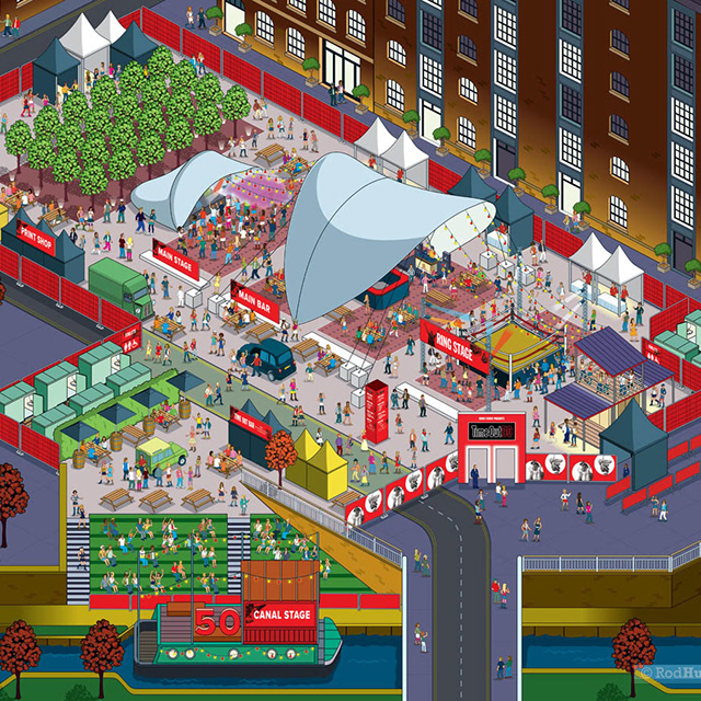 Rod Hunt Detailed Isometric Illustrations & Illustrated Maps - Maps