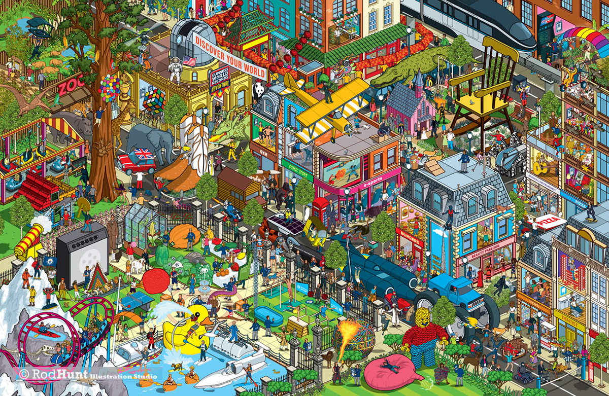 Detailed Isometric Illustration & Illustrated Maps by Rod Hunt ...