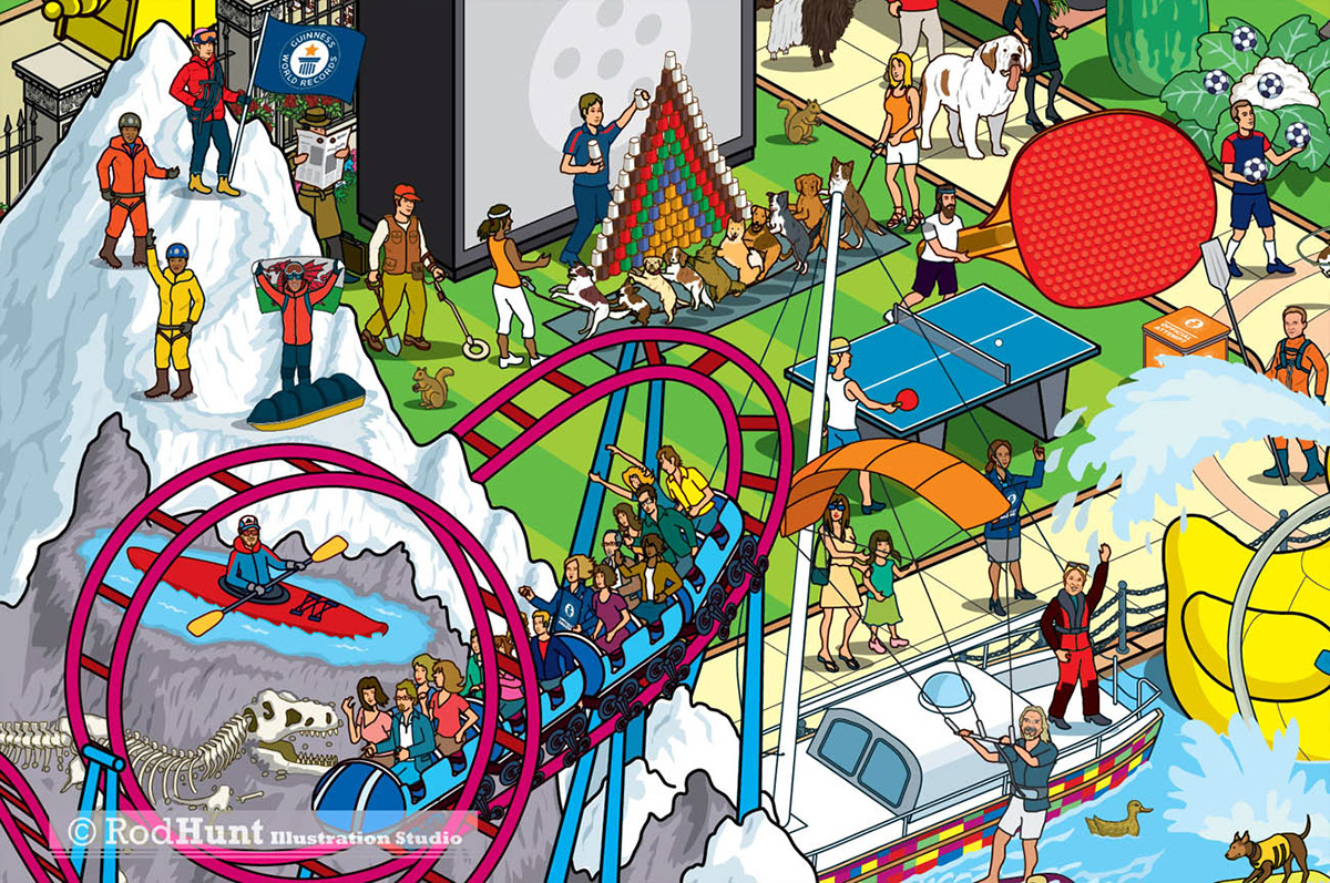 Detailed Isometric Illustration & Illustrated Maps by Rod Hunt ...