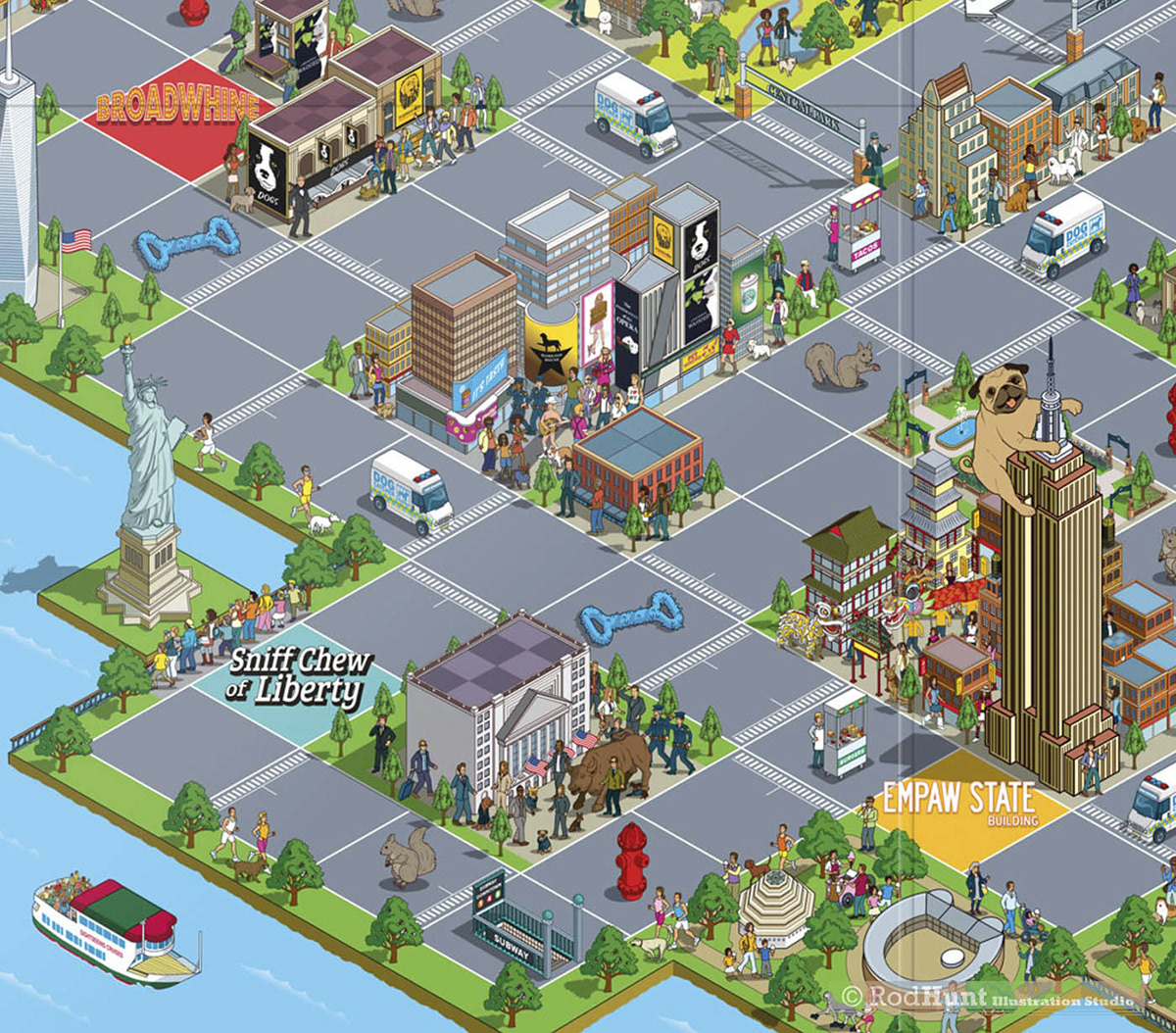 Detailed Isometric Illustration & Illustrated Maps by Rod Hunt - Grand ...