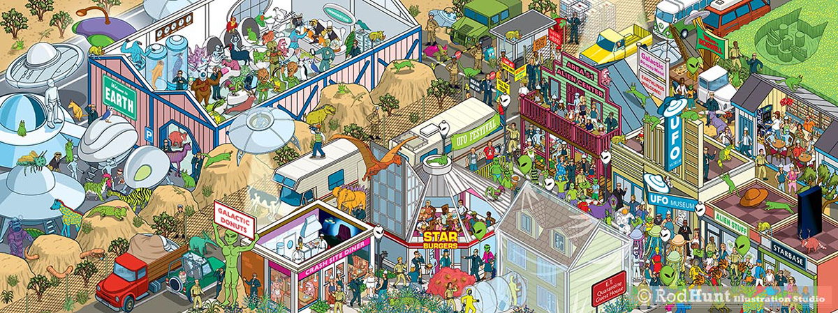 Detailed Isometric Illustration & Illustrated Maps by Rod Hunt - Where ...