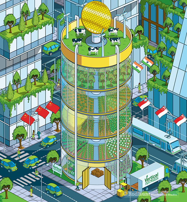 Detailed Isometric Illustration & Illustrated Maps by Rod Hunt ...