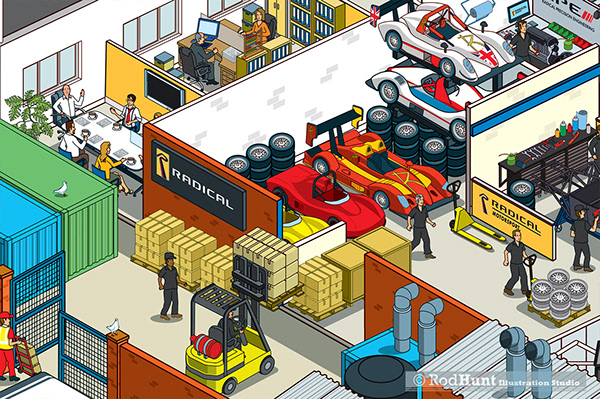 Detailed Isometric Illustration & Illustrated Maps by Rod Hunt ...