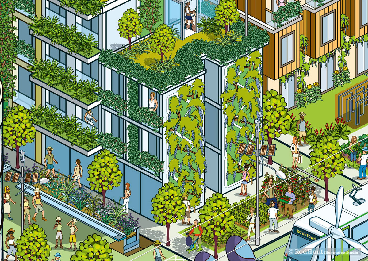 Detailed Isometric Illustration & Illustrated Maps by Rod Hunt ...