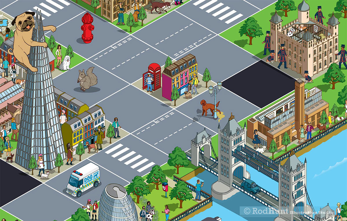 Detailed Isometric Illustration & Illustrated Maps by Rod Hunt - Grand ...