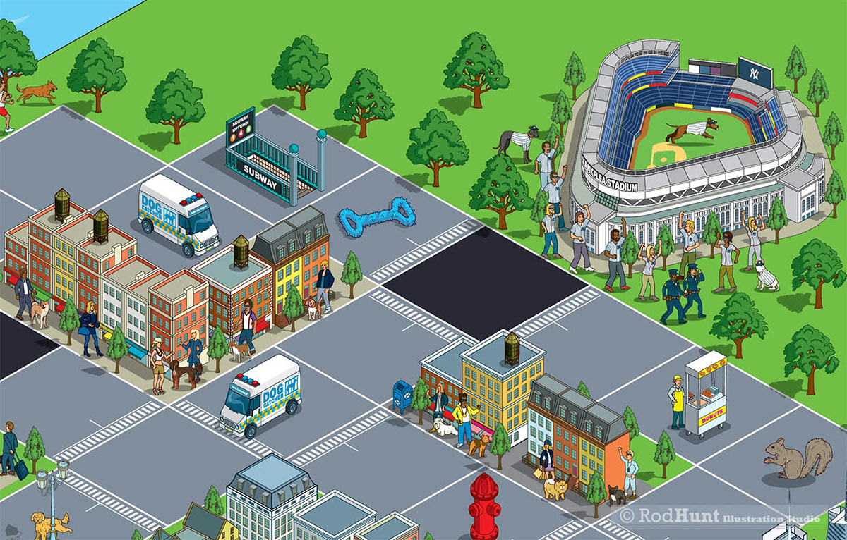 Detailed Isometric Illustration & Illustrated Maps by Rod Hunt - Grand ...