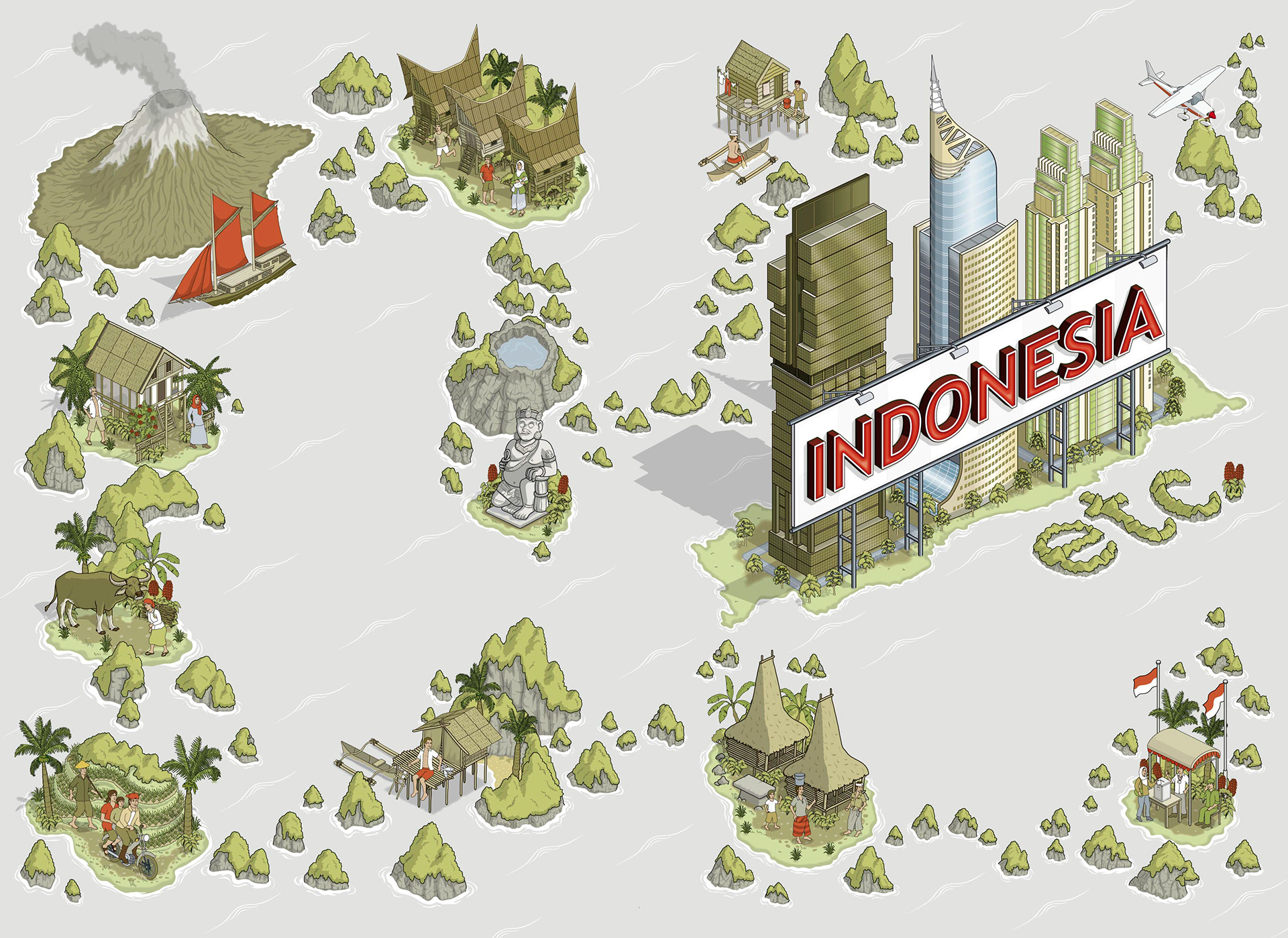 Detailed Isometric Illustration & Illustrated Maps by Rod Hunt ...