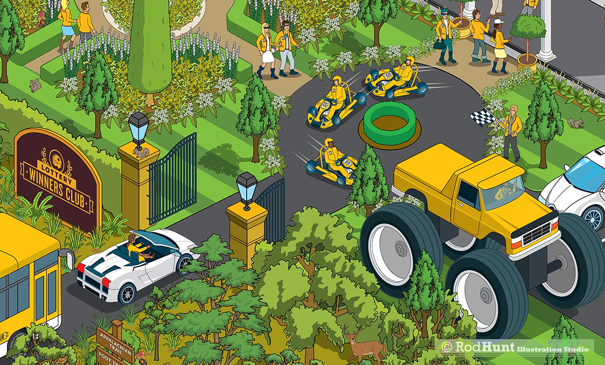 Detailed Isometric Illustration & Illustrated Maps by Rod Hunt - NCEL ...