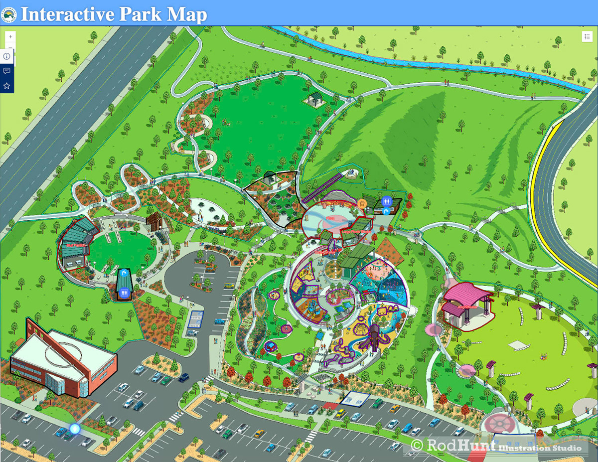 Detailed Isometric Illustration & Illustrated Maps by Rod Hunt ...