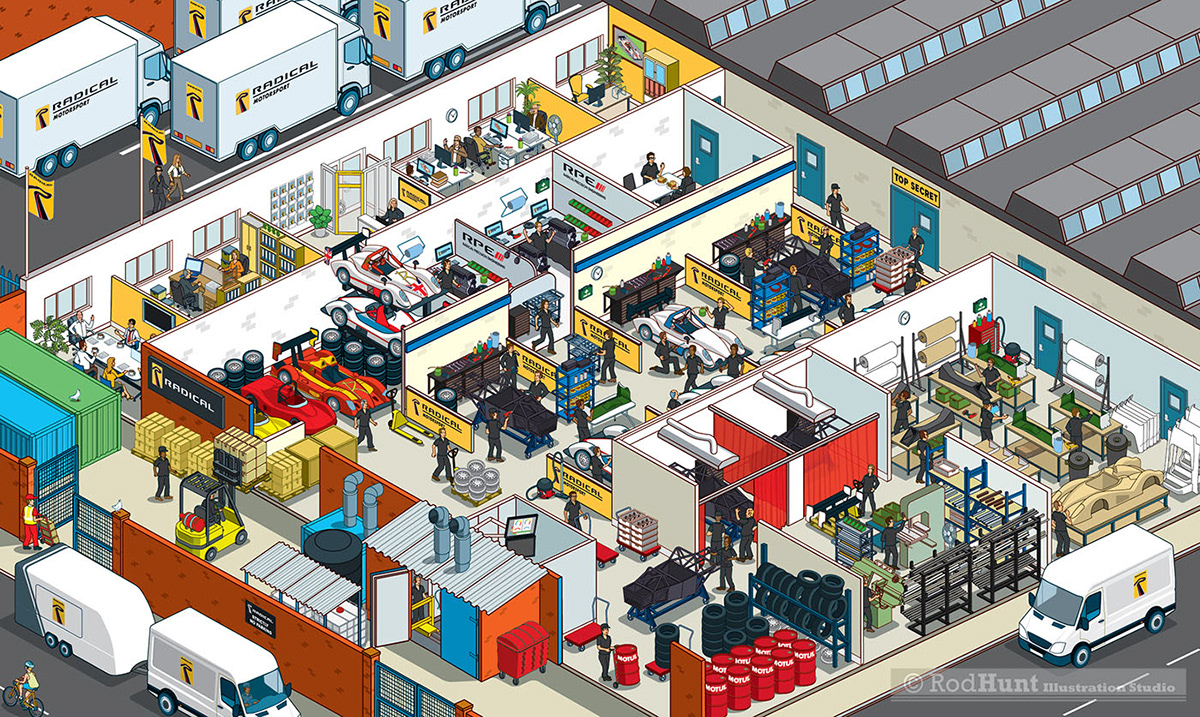 Detailed Isometric Illustration & Illustrated Maps by Rod Hunt ...