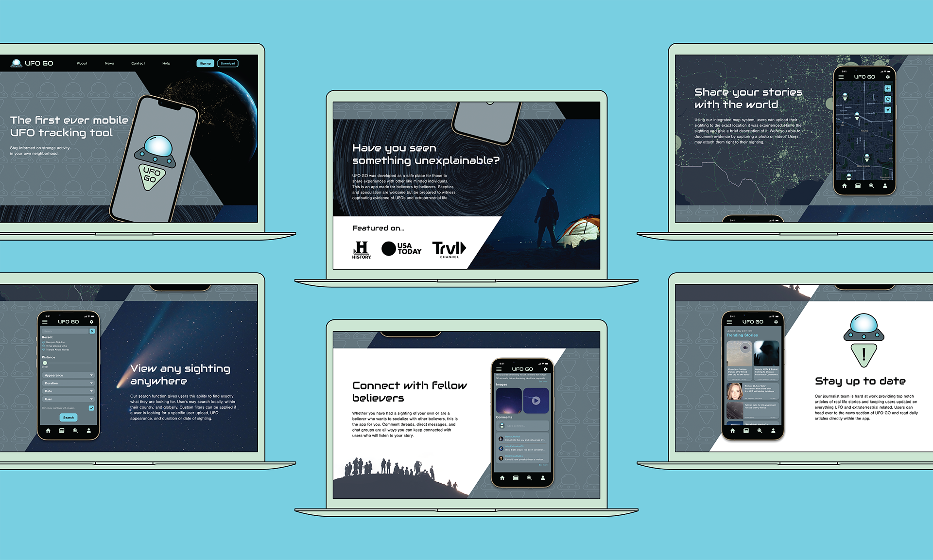 Pellegrino Portfolio - UFO GO UI/UX Design