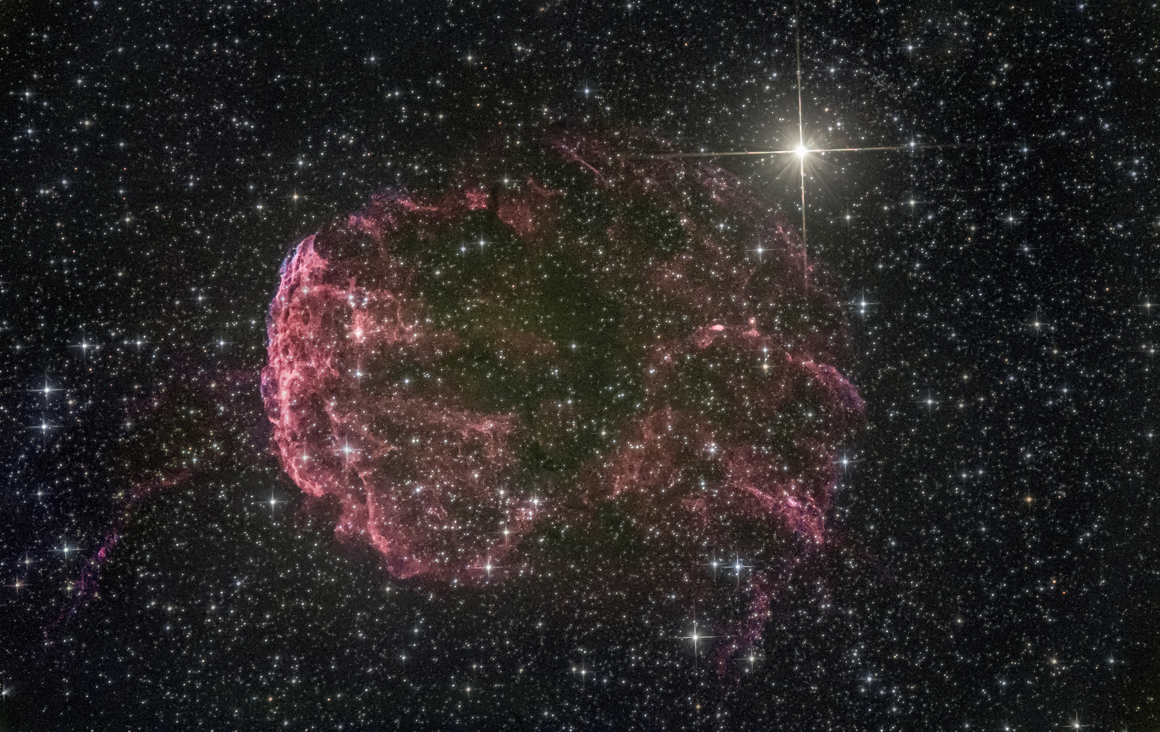 Benoît Goffin photographie - IC 443, la Nébuleuse de la Méduse