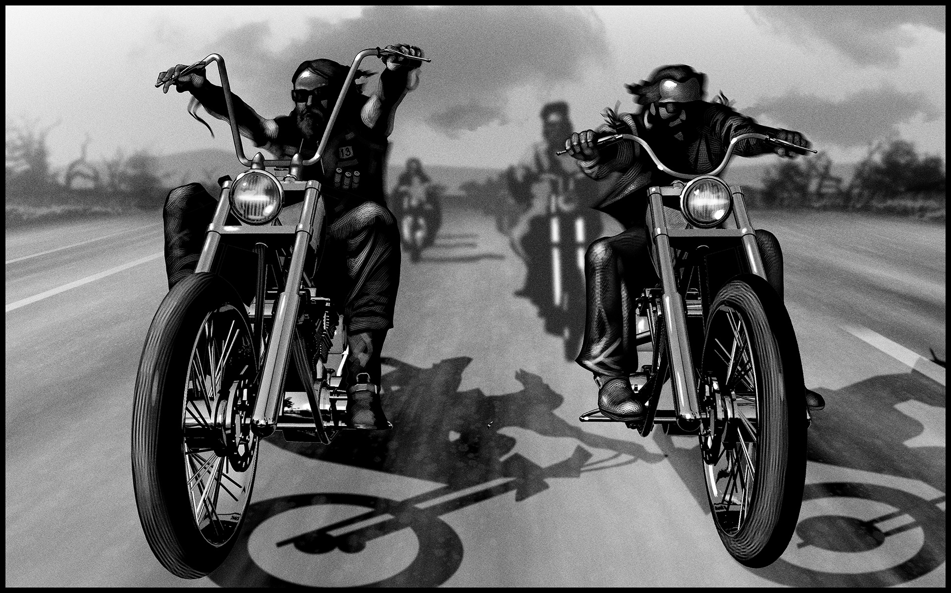 Arnaud Giroux - nanographik - SONNY BARGER RIP-HELLS ANGELS 69