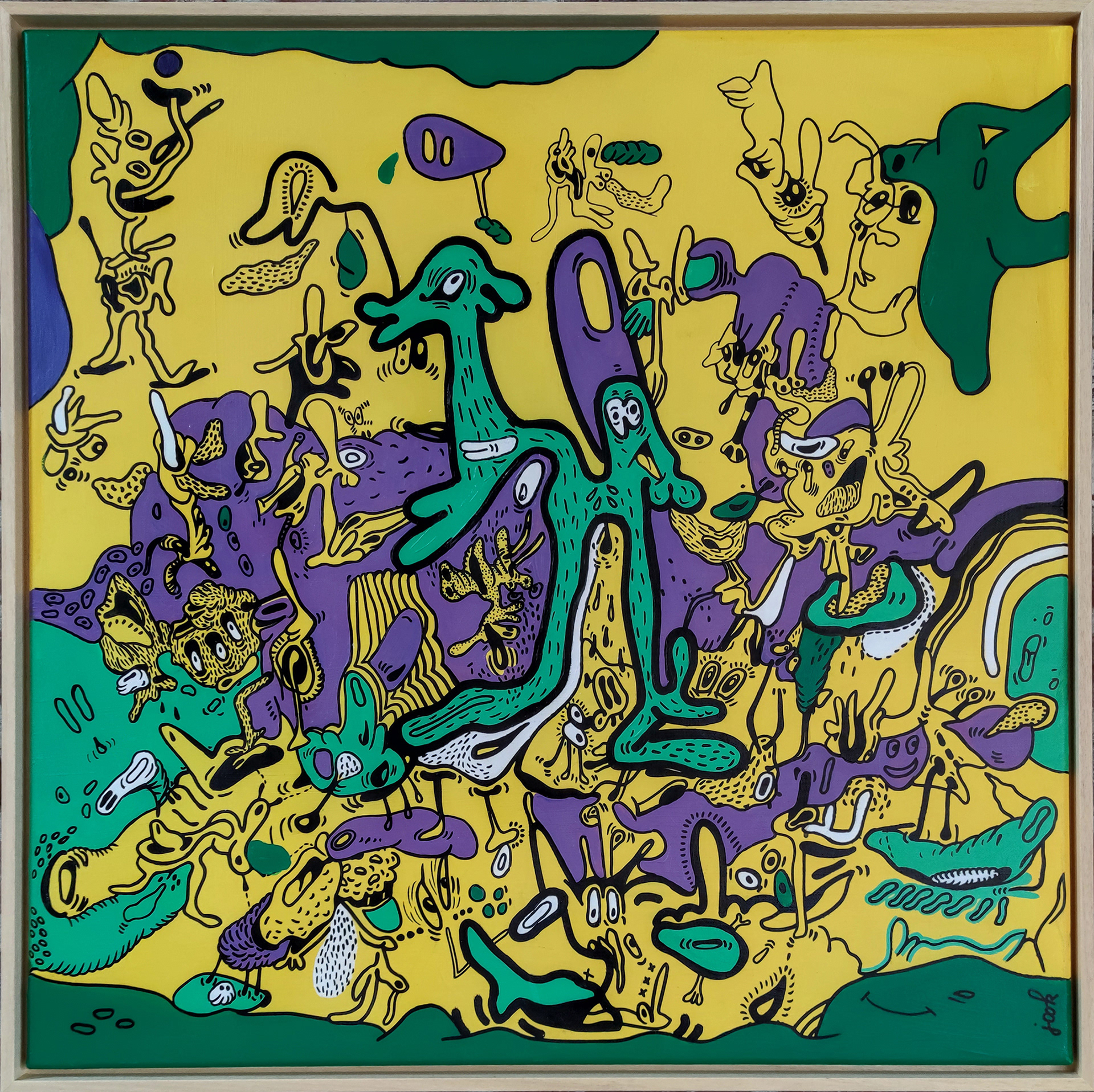 Jook Doodle - Paintings 80x80 50x50 30x30