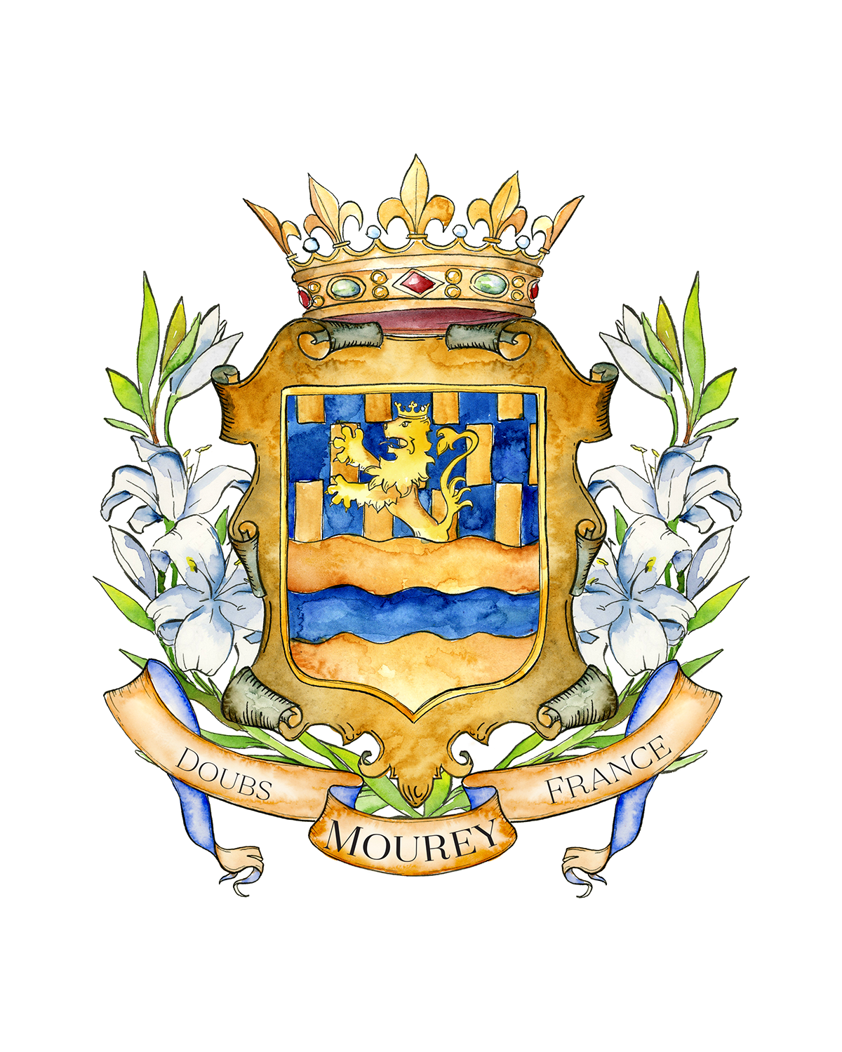 Hand painted family crests by Jamie Hansen - Family Tree Coat of Arms ...