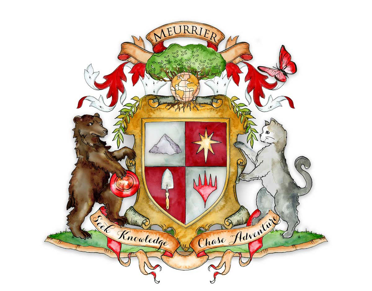 Hand painted family crests by Jamie Hansen - DiPentima Crest