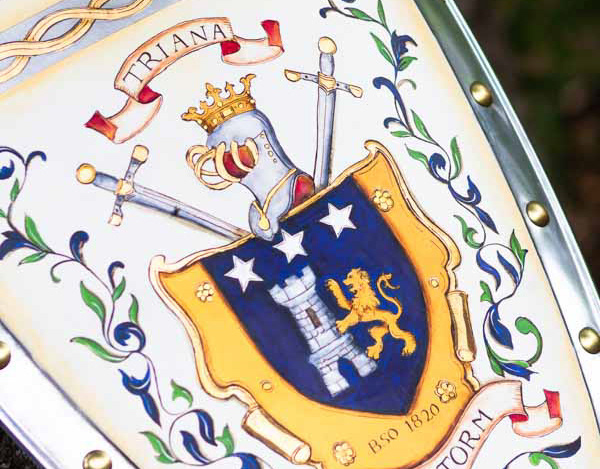 Hand painted family crests by Jamie Hansen - Lanz-Schmid Conjugal Coat ...