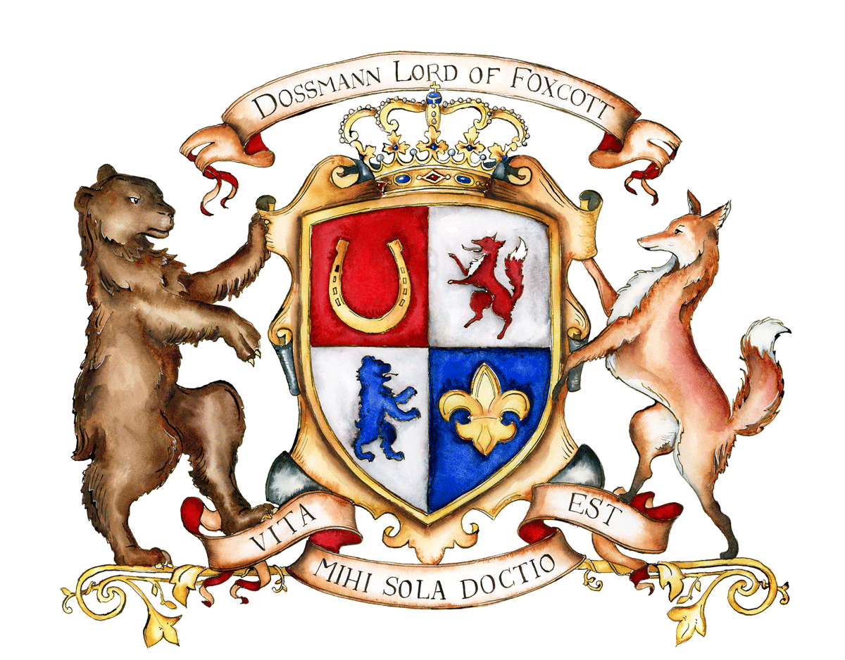 Hand painted family crests by Jamie Hansen - Eaton Family Crest