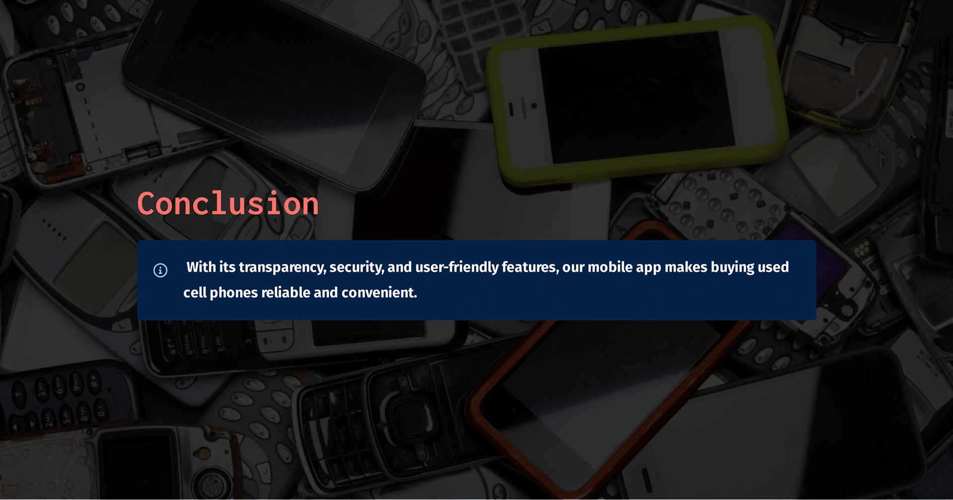 Hashim Effendi - Product Design: Verification of Used Cell Phones