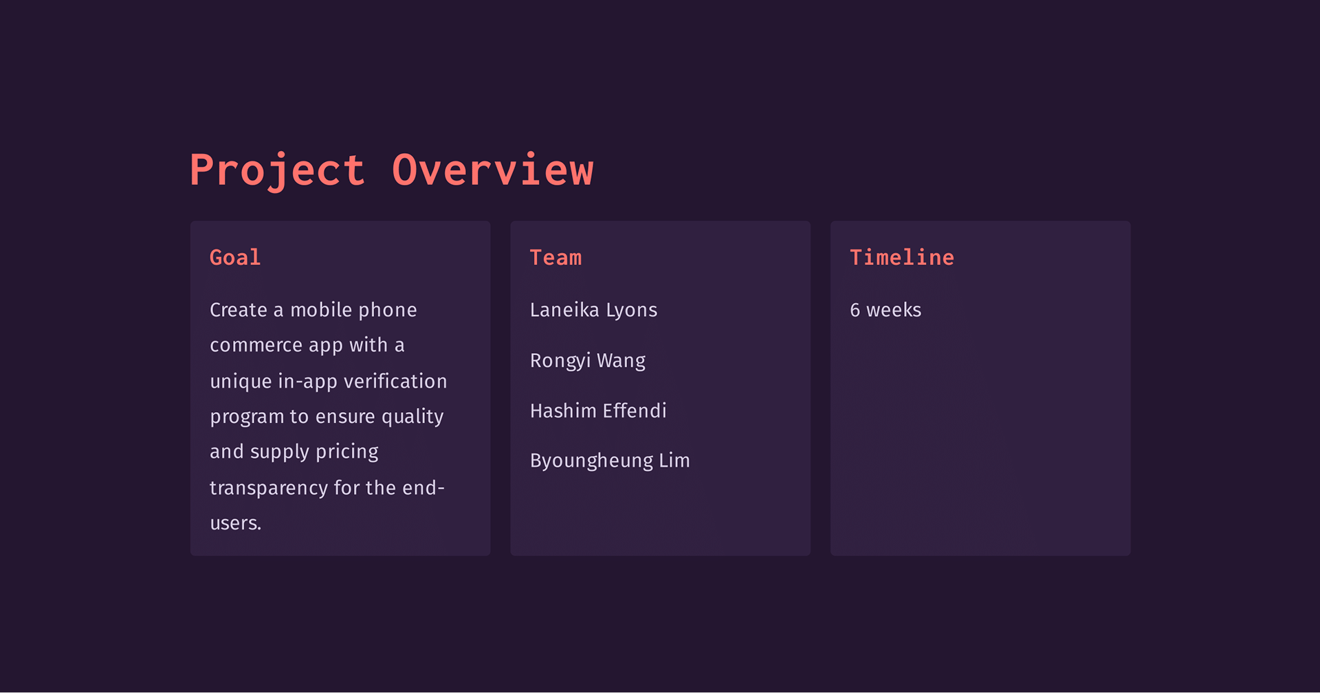 Hashim Effendi - Product Design: Verification of Used Cell Phones