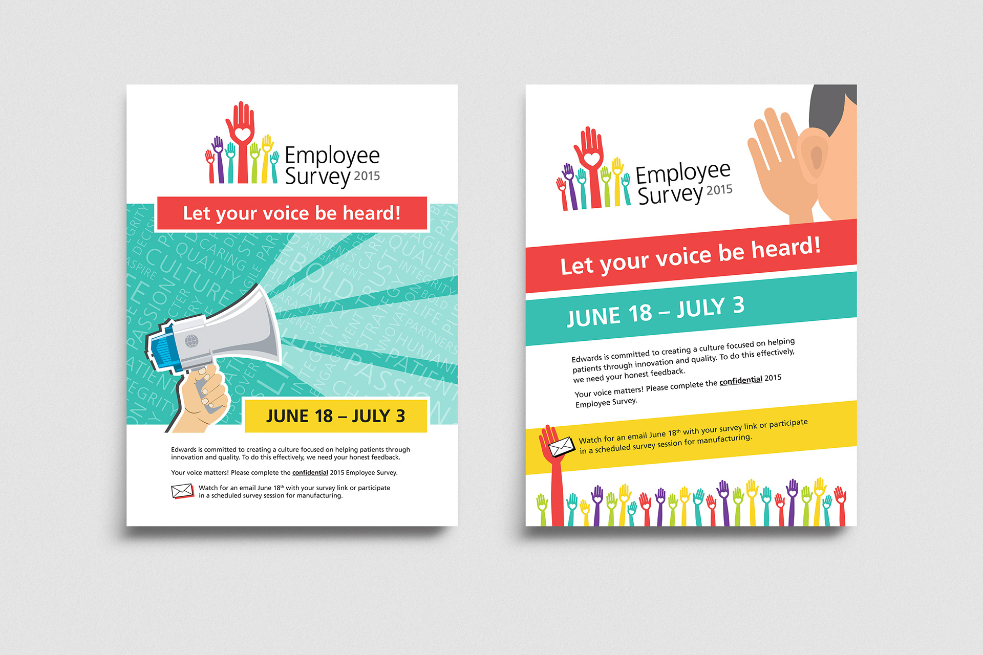 Noel Carvalho - Employee Survey Posters & Logo