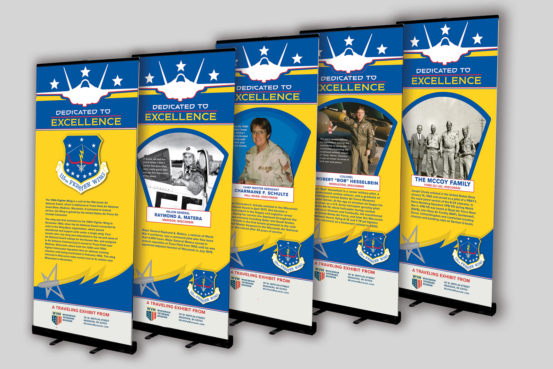 Yvette Pino - Fighter Wing Banner Exhibit Design