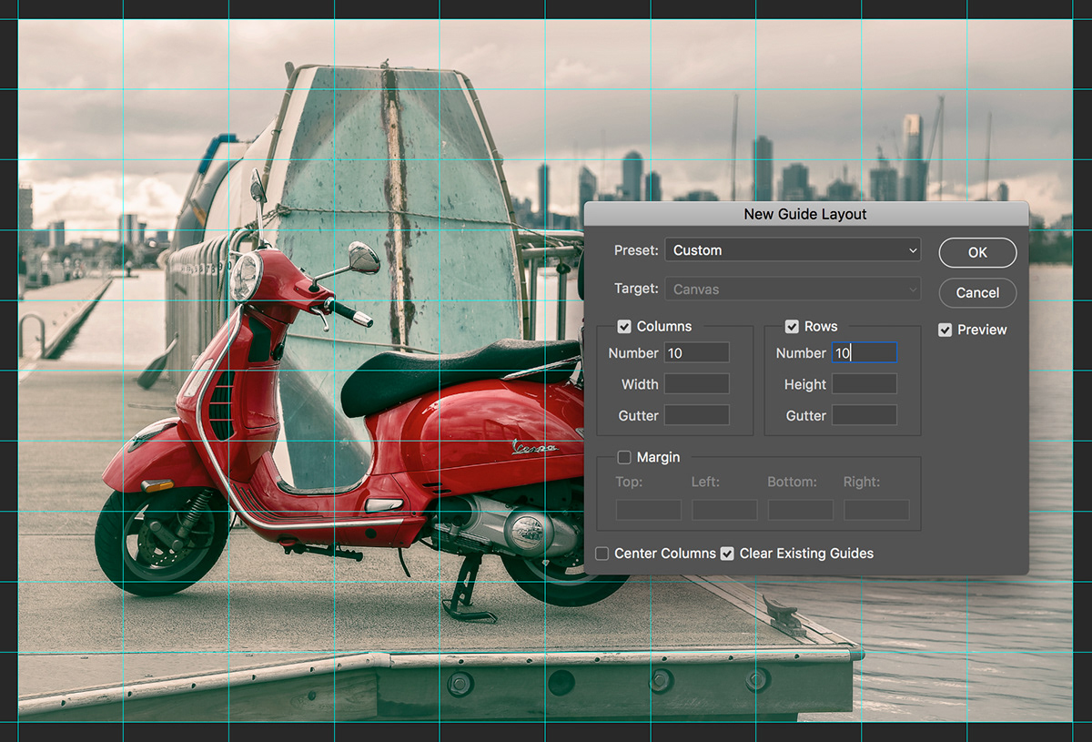 Digital Art and Photography by Andrew Haysom - Using Guides in Photoshop