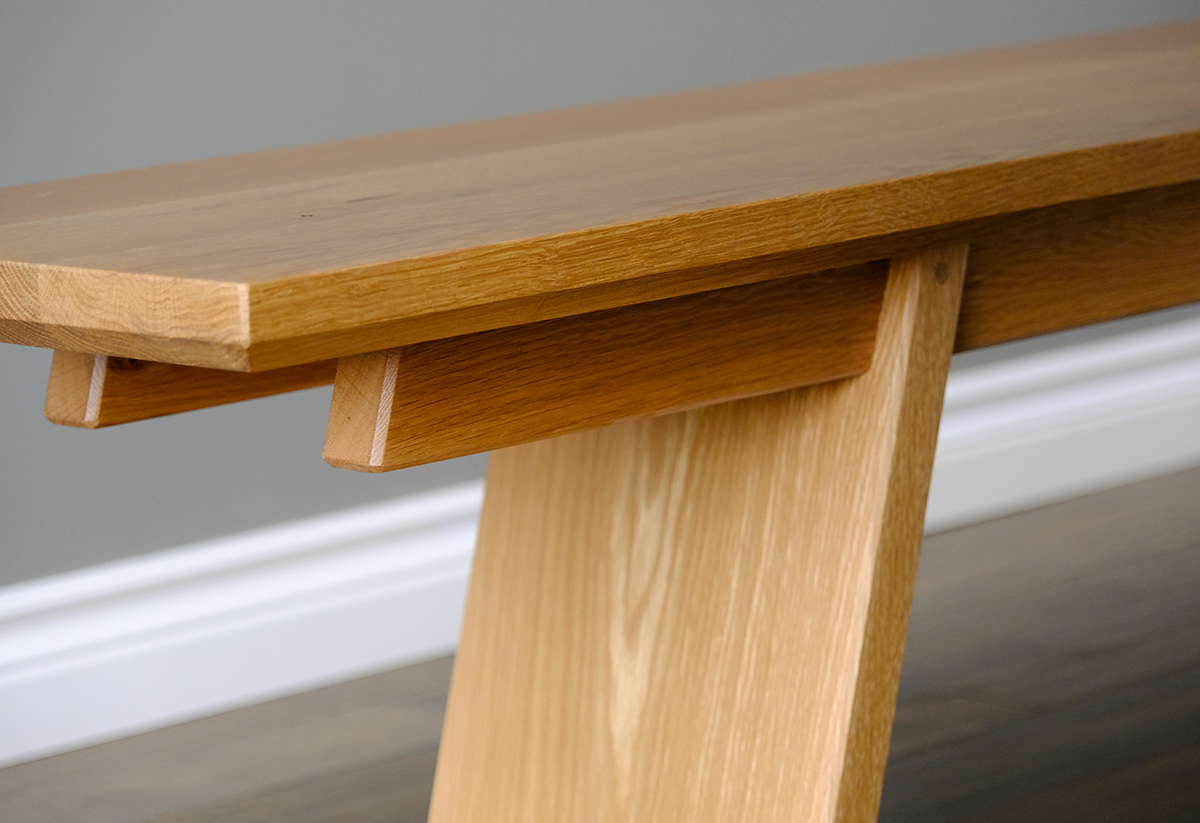 Branches & Boles Woodworks - Modern White Oak Dining Table