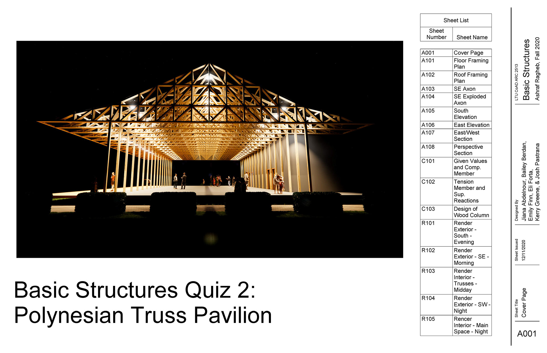 Eli Forta - Polynesian Truss Pavilion