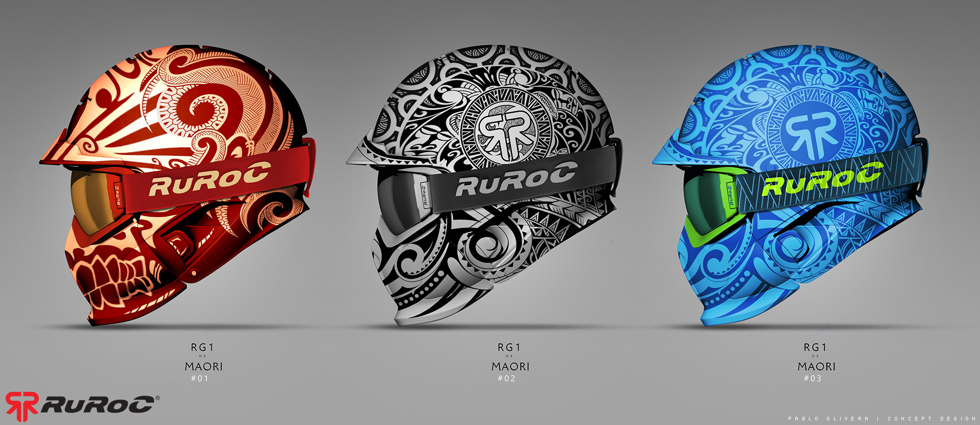 Pablo Olivera - RUROC - Helmet Concept Design