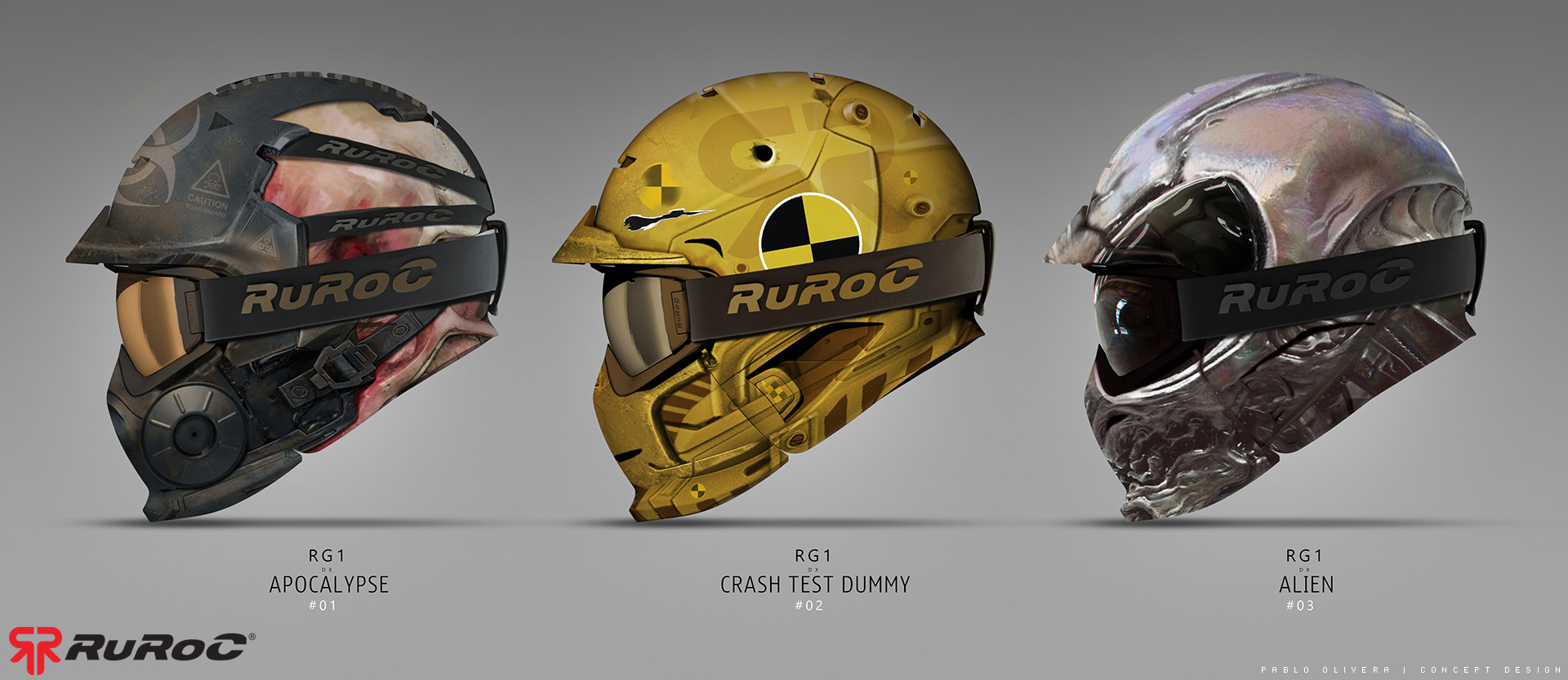 Pablo Olivera - RUROC - Helmet Concept Design